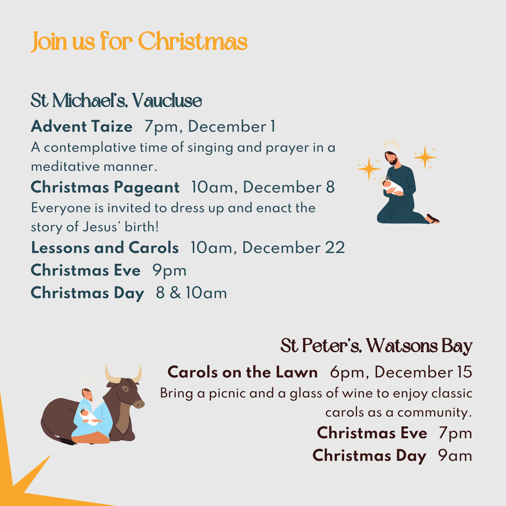 Celebrate Christmas with us! - South Head Anglican Parish